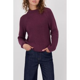 monari Strickpullover »Pullover Basic Perlfang« Regular fit mit Rundhalsausschnitt bordeaux 42 42 Kuscheliger Strickpullover von monari