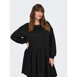Only CARMAKOMA Jerseykleid »CARUMA ALBA L/S MIX KNEE DRESS JRS« Sommerkleid Black XL - N-Gr N-Gr XL Knielanges Kleid von Only CARMAKOMA