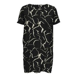 Only CARMAKOMA Sommerkleid »CARLUX SS TUNIC DRESS WVN NOOS« Black AOP:Rebel graphic 44 - N-Gr N-Gr 44 Elastisches Material (97% Polyester, 3%...