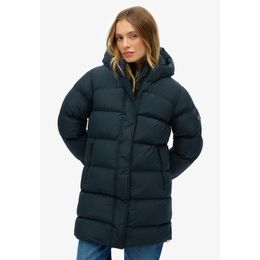 Superdry Steppjacke »HOODED SPORTS PUFFER MID JKT« mit Kapuze Blueberry Navy L L Moderne Pufferjacke von Superdry