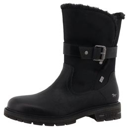 Mustang Shoes Winterstiefel »Bienke« Biker Boots mit Blockabsatz und Zierriemchen schwarz 38 38 Stiefel mit einer Schafthöhe von ca. 20 cm