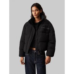 Calvin Klein Jeans Outdoorjacke »CHENILLE MONOLOGO PUFFER« mit Logostickerei CK Black S (36) S (36) Jacke von Calvin Klein Jeans Womanswear