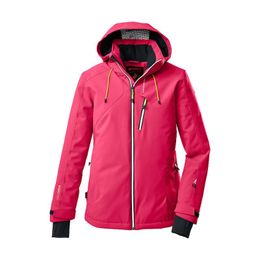 Killtec Skijacke »KSW 10 WMN SKI JCKT« Atmungsaktive, wasserdichte Skijacke mit verstellbarer Kapuze neonpink 44 44 Skijacke mit abzippbarer Kapuze...