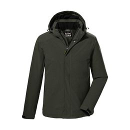 Killtec Outdoorjacke »KOW 148 MN JCKT« Wind- und wasserdichte Herrenjacke, atmungsaktiv, abnehmbare Kapuze olivgrün M M Funktionsjacke mit...