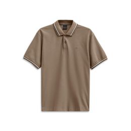 Bugatti Poloshirt »Modern Fit« Basic Essential aus Baumwolle 60-taupe XL XL Modern Fit: Schlank, aber nicht eng