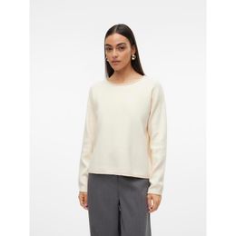 Véro Moda VERO MODA Strickpullover »VMGOLD ROLL LS O-NECK PULLOVER GA« Birch L L Pullover von Vero Moda
