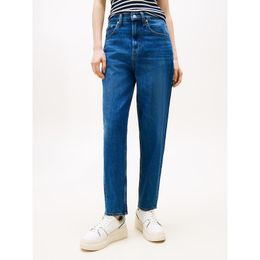Tommy Jeans Mom-Jeans »High waist - Mom-Jeans Tapered« mit Logo-Stickereien Denim Dark 27 - Länge 30 Länge 30 27 Mom-Jeans von Tommy Jeans