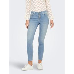 Only Skinny-fit-Jeans »ONLMIA MID WAIST BUTTON SK RW ANK BOX« Light Blue Denim S (36) - Länge 30 Länge 30 S (36) Knöchellange Jeans von Only
