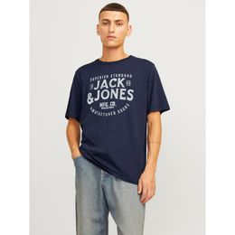 Jack & Jones JACK & JONES Rundhalsshirt &raquo;JJJEANS TEE SS O-NECK&laquo; Navy Blazer XXL XXL Kurzarm-Design, perfekt f&uuml;r w&auml;rmere Tage