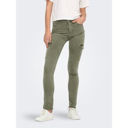 Only Cargohose &raquo;ONLBRANDY MW CARGO PANT CC PNT&laquo; Kalamata M (38) - L&auml;nge 32 L&auml;nge 32 M (38) Schmale Hose von Only