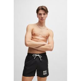 HUGO UNDERWEAR Badeshorts »PAOL« mit HUGO Schriftzug Black 001 XL - N-Gr N-Gr XL Badeshorts von HUGO Menswear