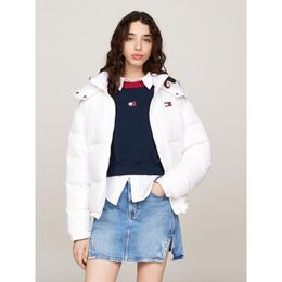 Tommy Jeans Steppjacke »TJW ALASKA PUFFER EXT« mit Kapuze mit Logostickereien white XS (34) XS (34) Puffer-Jacke von Tommy Jeans