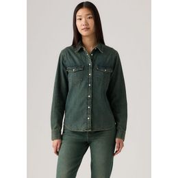 Levi's LEVI'S Jeansbluse &raquo;ESSENTIAL WESTERN&laquo; mit Brusttaschen mit Druckkn&ouml;pfen VERDANT VENTURES TOP L (40) L (40) Jeanshemd von Levi's