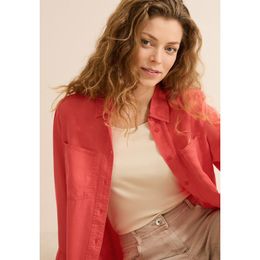 Cecil Langarmbluse mit Brusttaschen juicy orange L (42) L (42) Bluse von Cecil