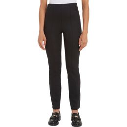 Tommy Hilfiger Strickhose &raquo;SLIM ELEVATED KNITTED PANT&laquo; mit Metall-Markenlabel Black 44 - N-Gr N-Gr 44 Strickhose von Tommy Hilfiger