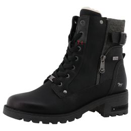 Mustang Shoes Winterstiefelette »Haukea« Winterstiefelette, Boots mit Innenreißveschluss schwarz 42 42 Modische Stiefelette mit Schnürung,...