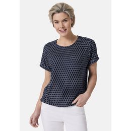 STOOKER WOMEN Damen STOOKER WOMEN Kurzarmshirt &raquo;STCLEA Print T-Shirt&laquo; Regular Fit T-Shirt Spitzen- Shirt f&uuml;r Damen wei&szlig; 48/50