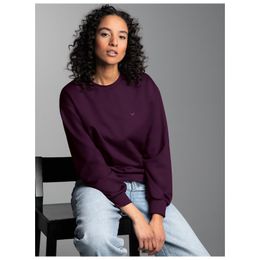 TRIGEMA Sweatshirt »Dünnes Sweatshirt« aubergine XL XL Leichte Sweat-Qualität