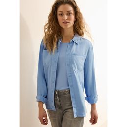 Cecil Langarmbluse mit Brusttaschen fresh light blue XS (36) XS (36) Bluse von Cecil