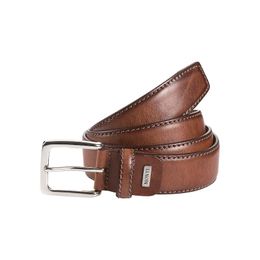 MONTI Herren MONTI Lederg&uuml;rtel &raquo;BARCELONA&laquo; 3,5 cm breit, Klassisch-Business, k&uuml;rzbar braun