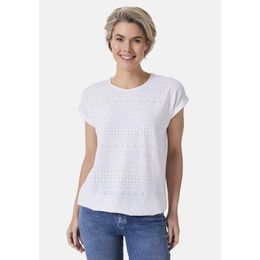 STOOKER WOMEN Kurzarmshirt »STCLEA T-Shirt« Regular Fit T-Shirt mit dezentem Ausbrenner für Damen off white 48/50 48/50 Regular Fit
