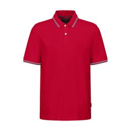 Bugatti Poloshirt mit Logostickerei dunkelrot S S Poloshirt von Bugatti