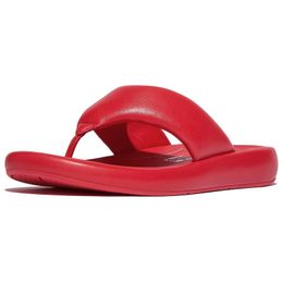 fitflop Zehentrenner »iQUSHION D-LUXE«, Flats, Slides, Sandale mit weichem Zehensteg rot 41 41 Sommerliches Modell im schlichten Design