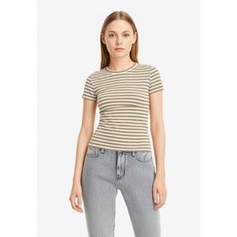 Jacqueline de Yong Jdy Damen JDY Rundhalsshirt &raquo;JDYSOLAR S/S O NECK TOP JRS NOOS&laquo; wei&szlig; XL