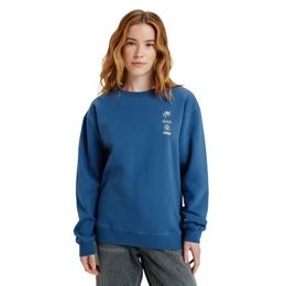 Roxy Sweatshirt »Surf Stoked Brushed« Vintage Indigo L L Fabric: Baumwolle, Polyester gebürstetes...