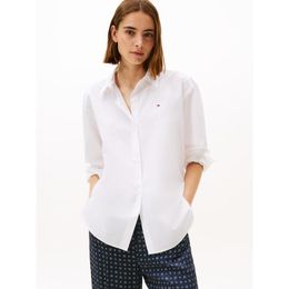 Tommy Hilfiger Hemdbluse »ESS POPLIN EASY FIT SHIRT«, mit abgerundetem Saum Classic White 44 44 Hemdbluse von Tommy Hilfiger