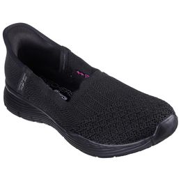 Skechers Slip-On Sneaker »SEAGER-BELIEVE IT«, Slipper, Reha Schuh mit Handsfree Slip-ins Funktion schwarz 41 41 Modische Sneaker im Ballerina Look