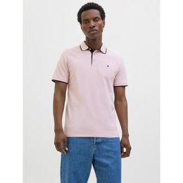 Jack & Jones JACK & JONES Poloshirt »JJEPAULOS POLO SS NOOS« mit Logo Stickerei Pink Nectar M M Herren-Poloshirt von Jack & Jones