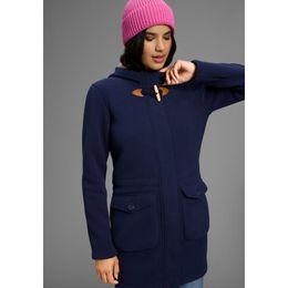 Polarino Damen Fleecejacke mit Kapuze Fleece Jacke, innen mit Sherpa Fleece, Teddy Fell Imitat 44