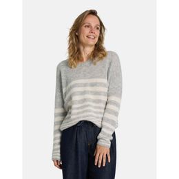 LIEBLINGSSTÜCK LIEBLINGSSTÜCK Strickpullover »Baberina« mit Alpaka-Wolle stone 42 42 Pullover mit trendigen Streifen von Lieblingsstück