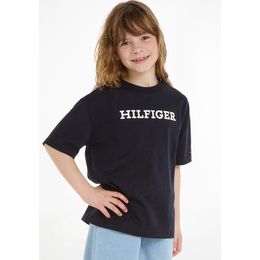 Tommy Hilfiger T-Shirt »U MONOTYPE TEE S/S«, mit großer Logo-Stickerei Desert Sky 86 86 T-Shirt von Tommy Hilfiger