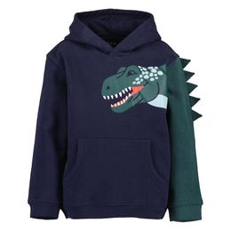 Blue Seven Kapuzensweatshirt mit extra großem Dino-Motiv NACHTBLAU 98 98 Cooler Sweater von Blue Seven