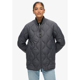 Superdry Steppjacke »SHORT QUILTED LINER JACKET« ohne Kapuze Ebony L L Moderne Pufferjacke von Superdry