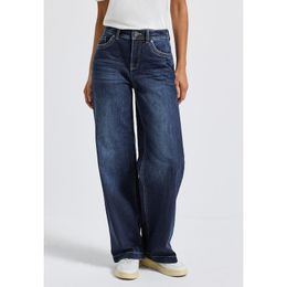 Street One Weite Jeans &raquo;Style Denim Wide Leg&laquo; im 5-Pocket-Style und mit Stretch deep indigo soft washed 33 - L&auml;nge 32 L&auml;nge 32 33 Jeanshose im...