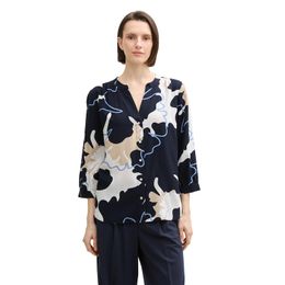 Tom Tailor Klassische Bluse mit All-Over Print big floral shapes design 40 40 Bluse von Tom Tailor