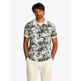 Tommy Hilfiger Poloshirt »ALL OVER PRINT LINEN REG POLO« mit Palmenprint Desert Sky / Ivory Petal L L Poloshirt von Tommy Hilfiger Menswear