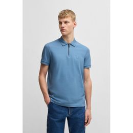 BOSS Orange Poloshirt »Passerzip« mit Polokragen Open Blue462 3XL 3XL Poloshirt von BOSS Orange Menswear