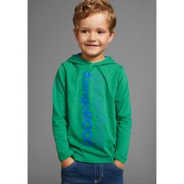 Kangaroos Kapuzenshirt &raquo;Kleine Jungen&laquo; Langarm, Basic-Passform, bedruckt, aus 100% Baumwolle gr&uuml;n 128/134 128/134 Langarm-Design f&uuml;r zus&auml;tzliche...