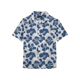OLYMP Kurzarmhemd &raquo;Hemd Casual&laquo; im Hawaii-Look blau L - N-Gr N-Gr L Regular Fit f&uuml;r eine bequeme Passform