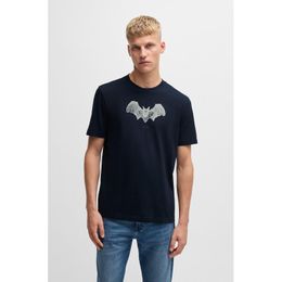BOSS Orange T-Shirt mit Druck Dark Blue404 L L T-Shirt von BOSS Orange