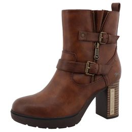 Mustang Shoes Winterstiefelette »Nana« Boots, Winterstiefelette mit Reißverschluss braun 40 40 Modische Stiefelette mit neckischen Details