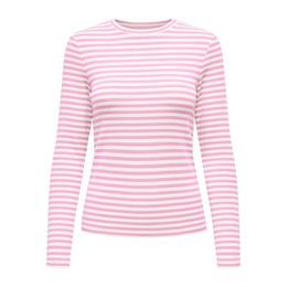 Only Langarmshirt »ONLAIDA L/S STRIPED TOP JRS« Pink Lady Stripes:WHITE XS (34) XS (34) Gestreiftes Shirt von Only