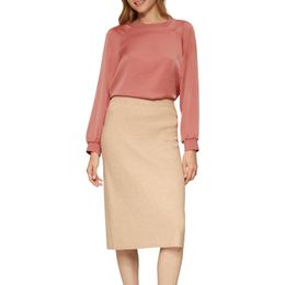 s.Oliver Langarmbluse in Satin Qualität dark blush 40 40 Bluse von s.Oliver