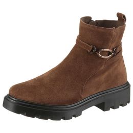 Ara Stiefelette »MANCHESTER« Biker Boots, Stiefel in Komfortweite H (= sehr weit) dunkelbraun 4 (37) 4 (37) Stiefelette mit dekorativer...