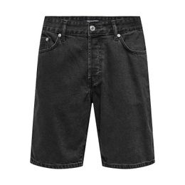 Only & Sons ONLY & SONS Shorts »ONSEDGE BOX TAI DNM SHORTS MU OTL« Black XXL - N-Gr N-Gr XXL Moderne Shorts von Only & Sons