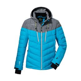 Killtec Skijacke »KSW 115 MN SKI QLTD JCKT« Ski-Steppjacke: Colourblock, 10.000 mm wasserdicht, atmungsaktiv himmelblau L L Steppjacke mit...
